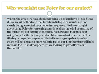 Foley media 2 | PPTX