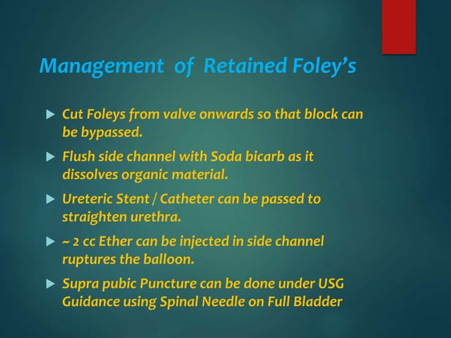 Foleys catheter | PPTX