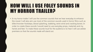 Foley sounds | PPTX