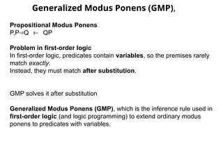 First order logic in knowledge representation | PPTX