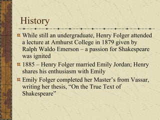 Folger Shakespeare Library | PPT