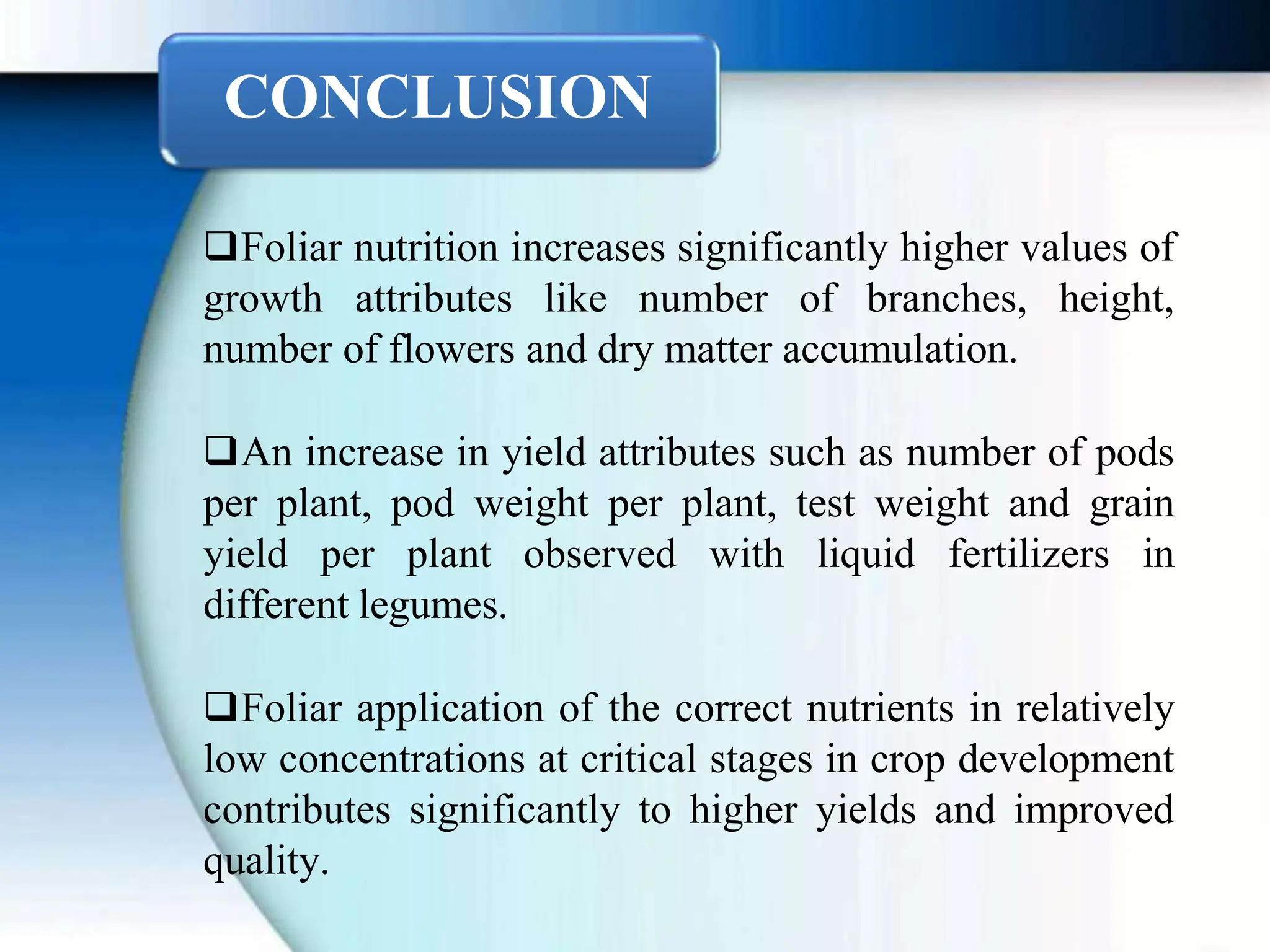 Foliar Application Nutrients To Plant Pptx