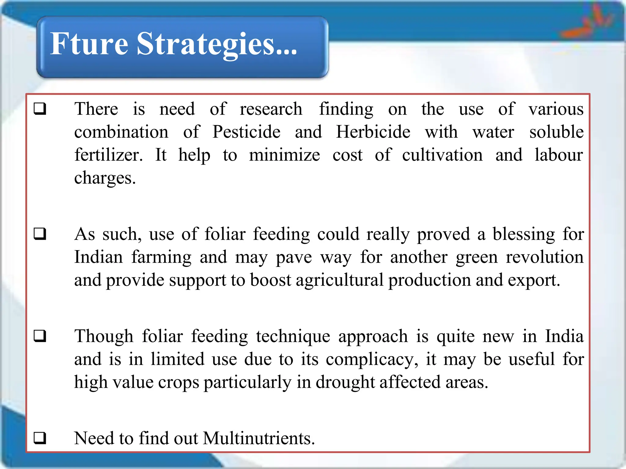 Foliar Application Nutrients To Plant Pptx