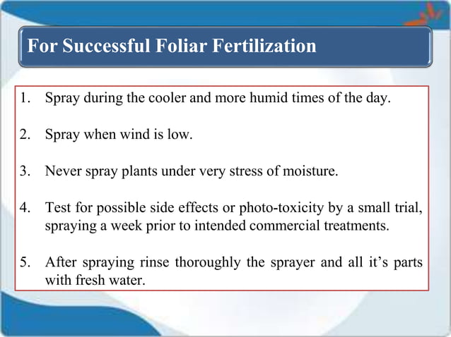Foliar Application Nutrients To Plant Pptx