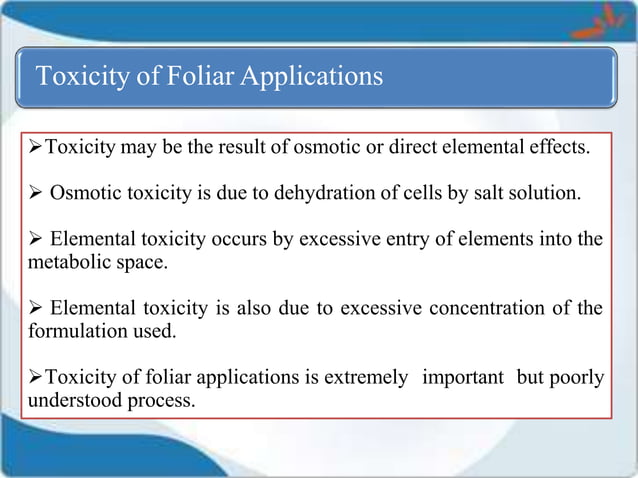 Foliar Application Nutrients To Plant Pptx