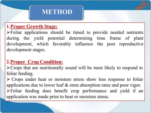 Foliar Application Nutrients To Plant Pptx