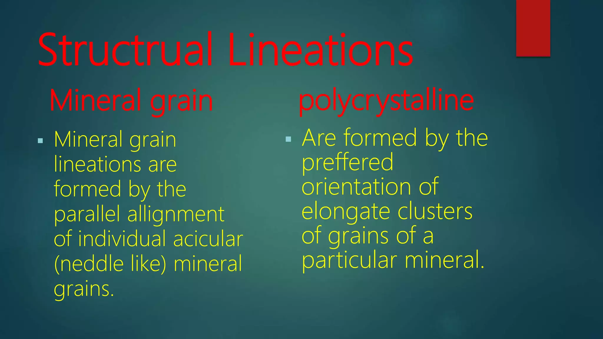 Foliation and lineation | PPT