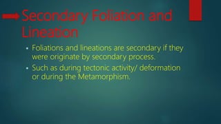 Foliation and lineation | PPT