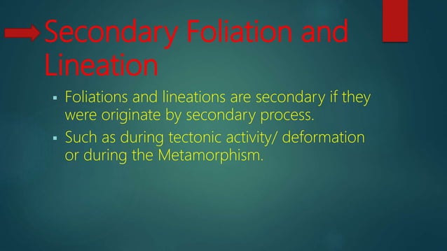 Foliation and lineation | PPT