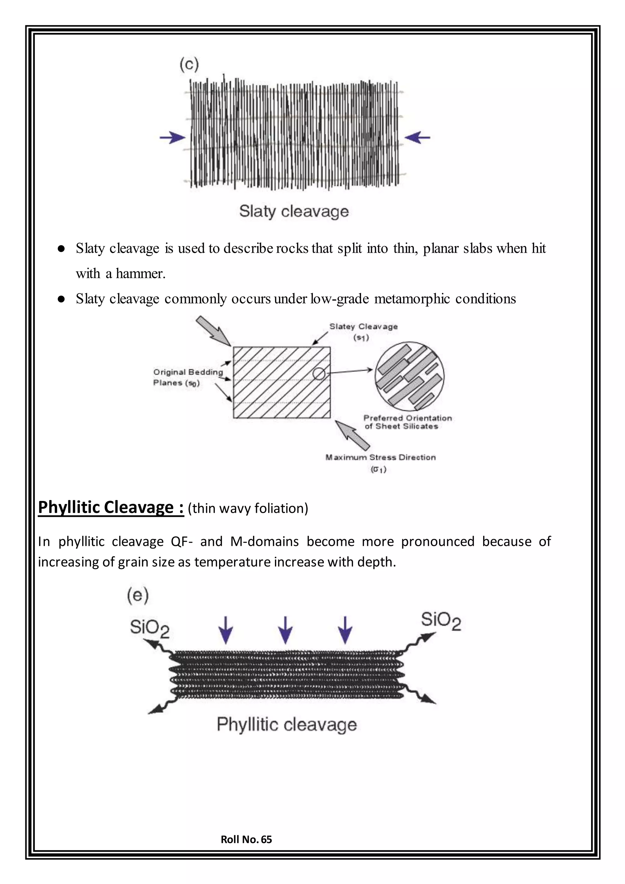 Foliation and lineation | DOCX
