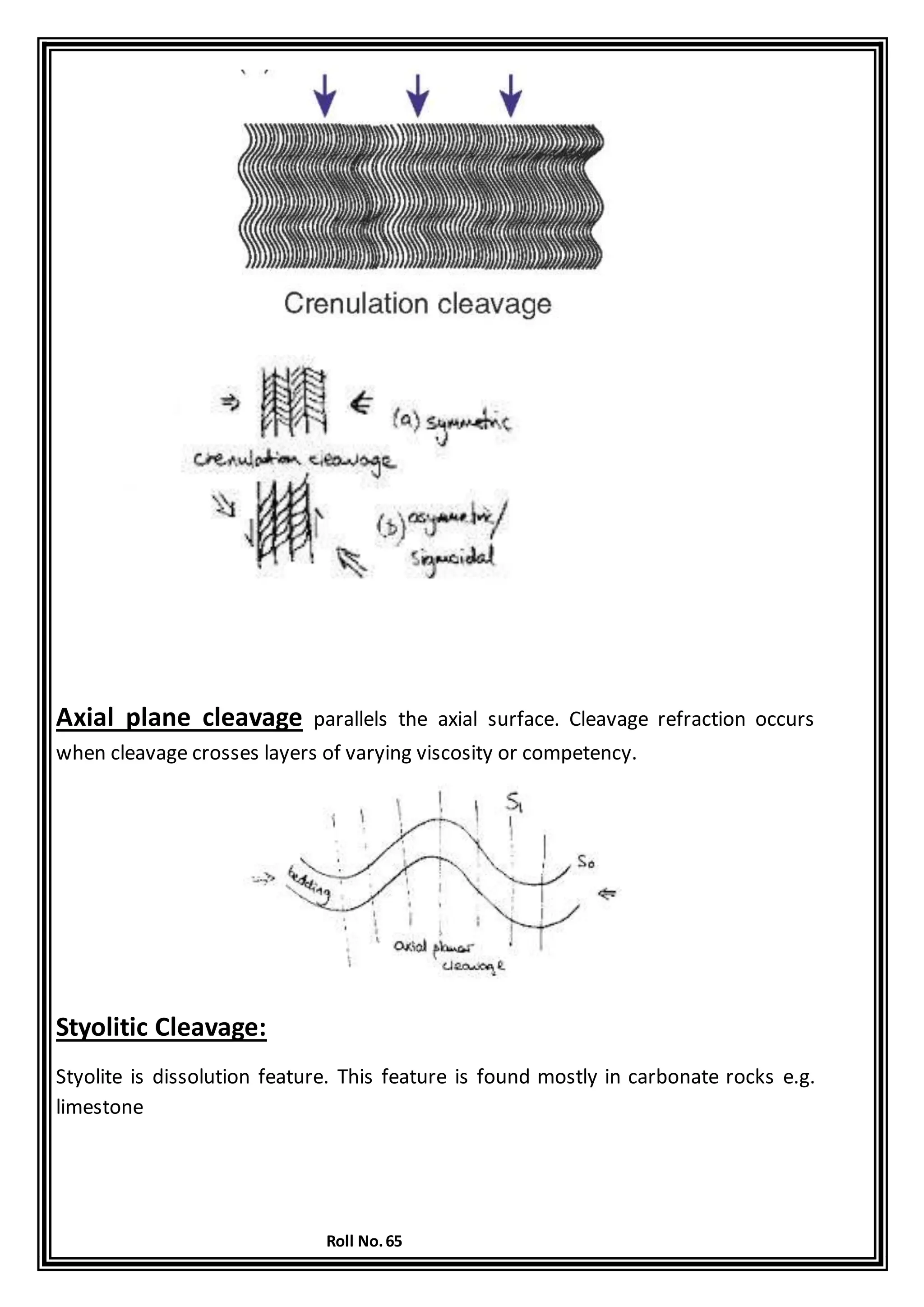 Foliation and lineation | DOCX