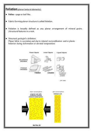 Foliation and lineation | DOCX