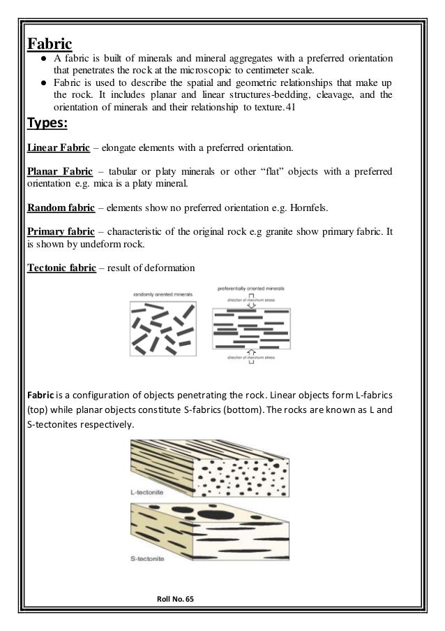 Foliation and lineation