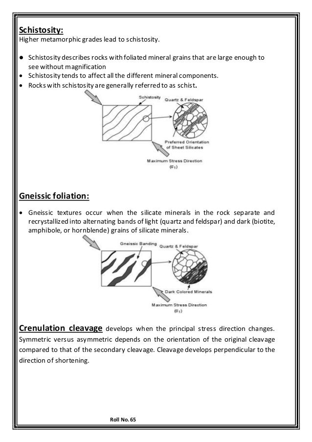 Foliation and lineation