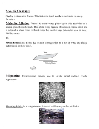 Foliation and lineation | PDF