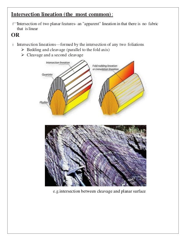 Foliation and lineation