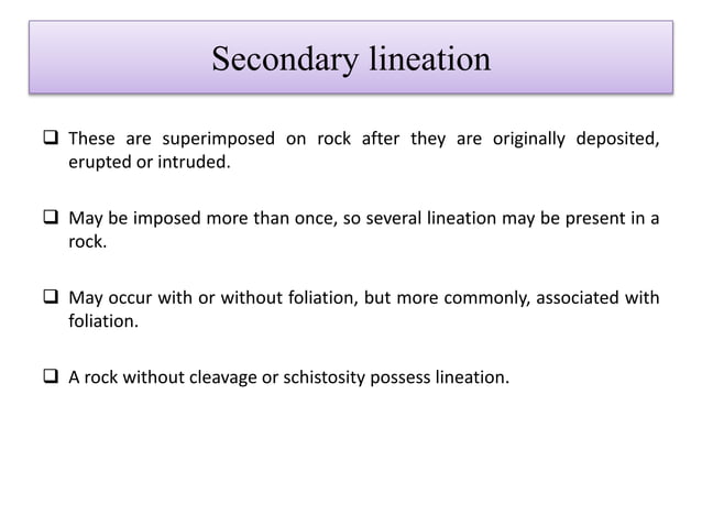 FOLIATION AND LINEATION.pptx | Geology | Science