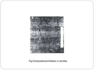Types of Foliations and lineations and their characteristics | PPTX