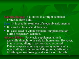 Folic acid | PPT