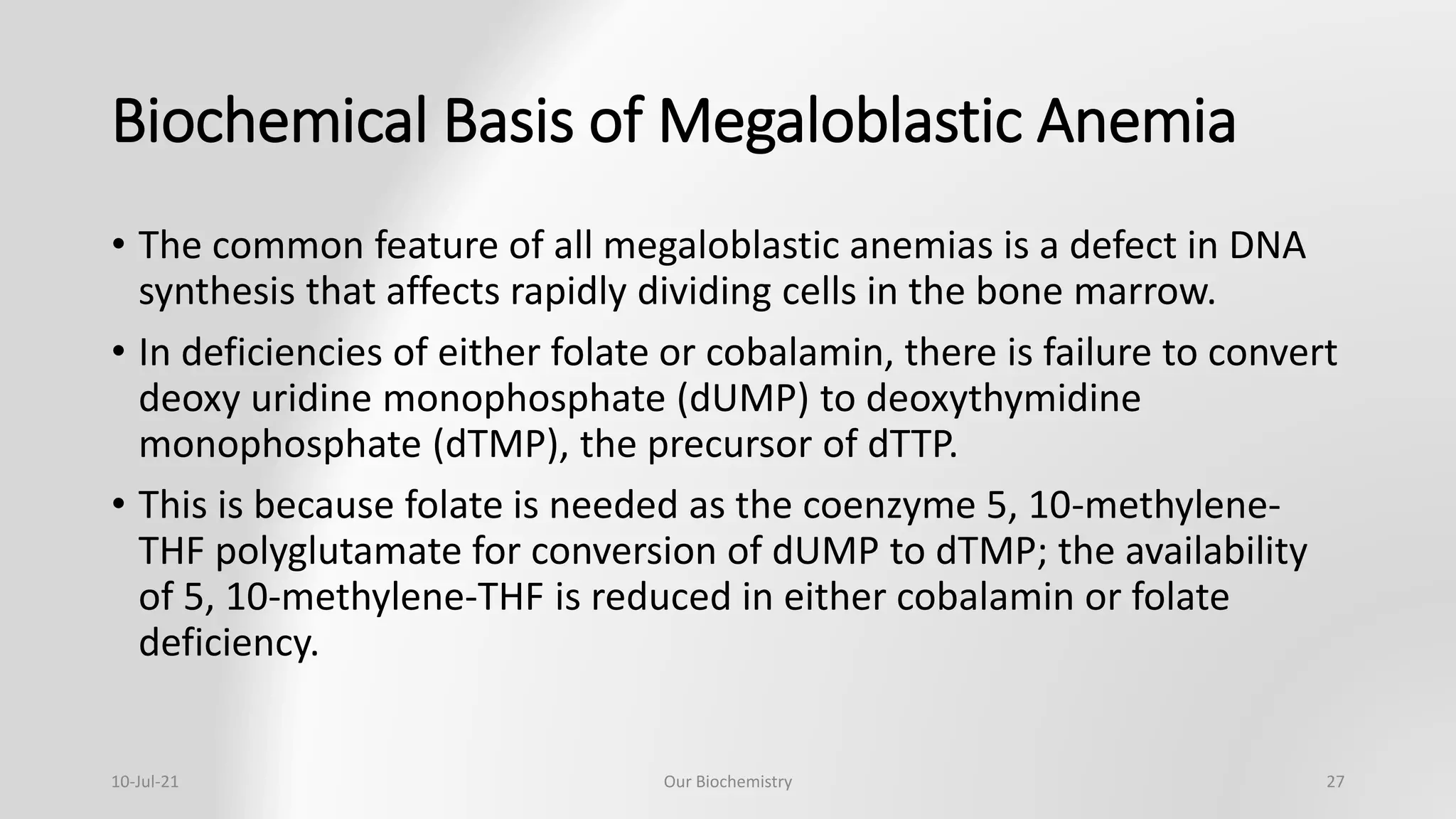 Folic acid- Chemistry, One carbon metabolism and megaloblastic anemia | PDF