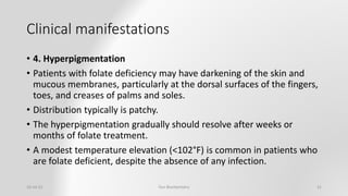 Folic acid- Chemistry, One carbon metabolism and megaloblastic anemia | PDF