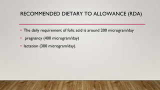 FOLIC ACID-vit b9.pptx | Blood Disorders | Diseases and Conditions