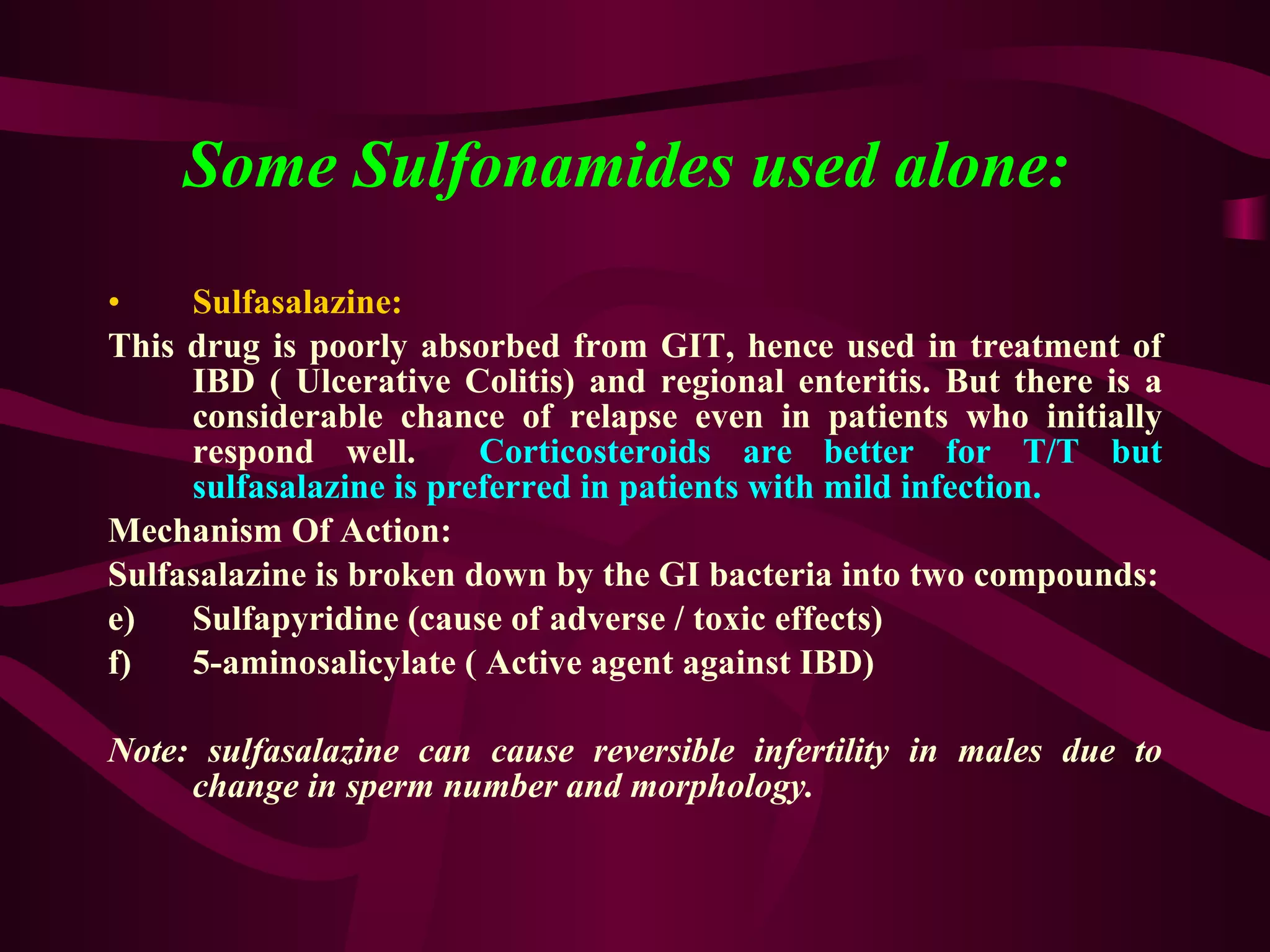 Folic Acid Synthesis Inhibitors | PPT