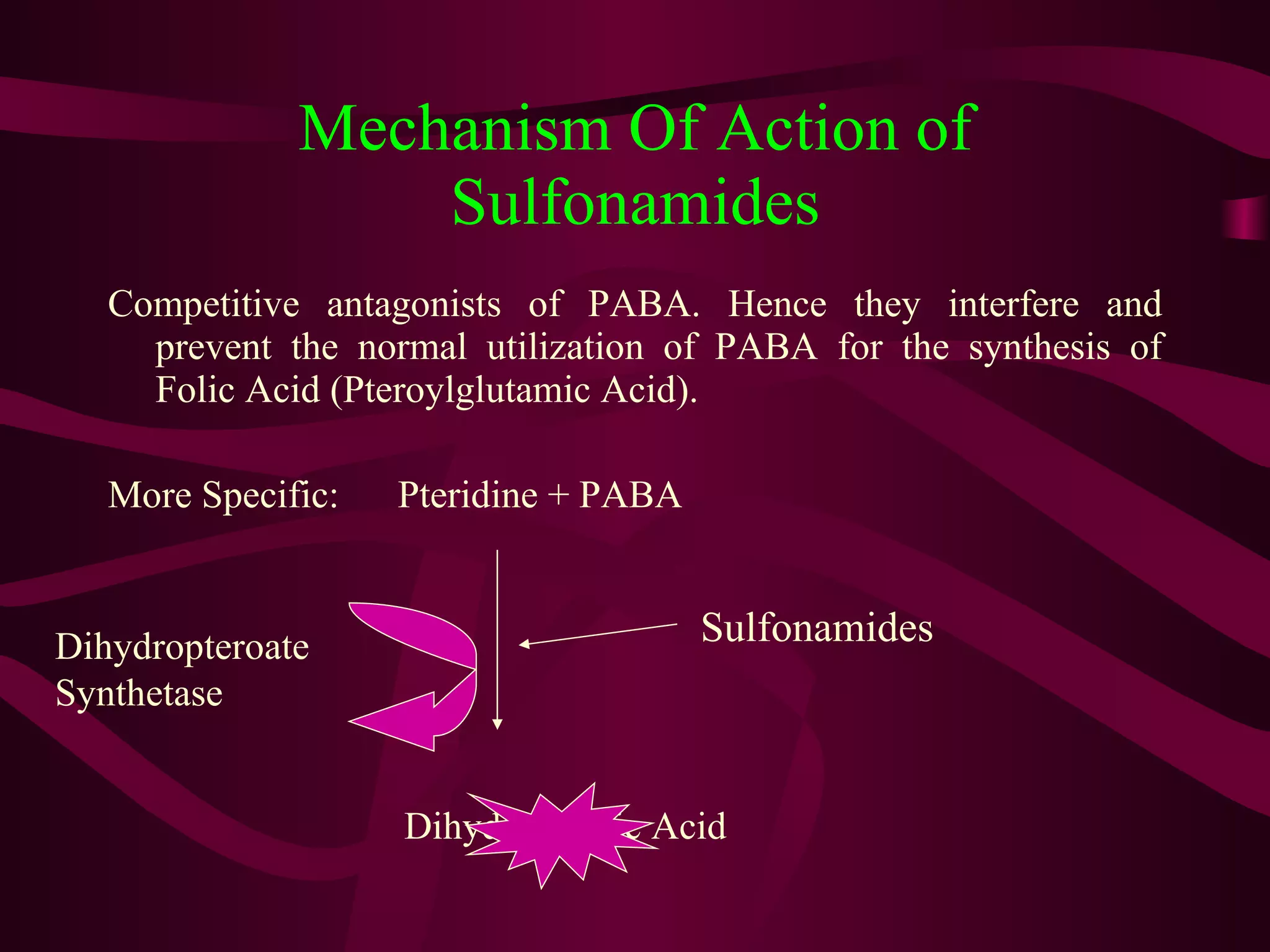 Folic Acid Synthesis Inhibitors | PPT