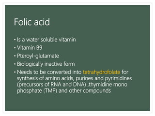 Folic acid synthesis inhibitors | PPTX