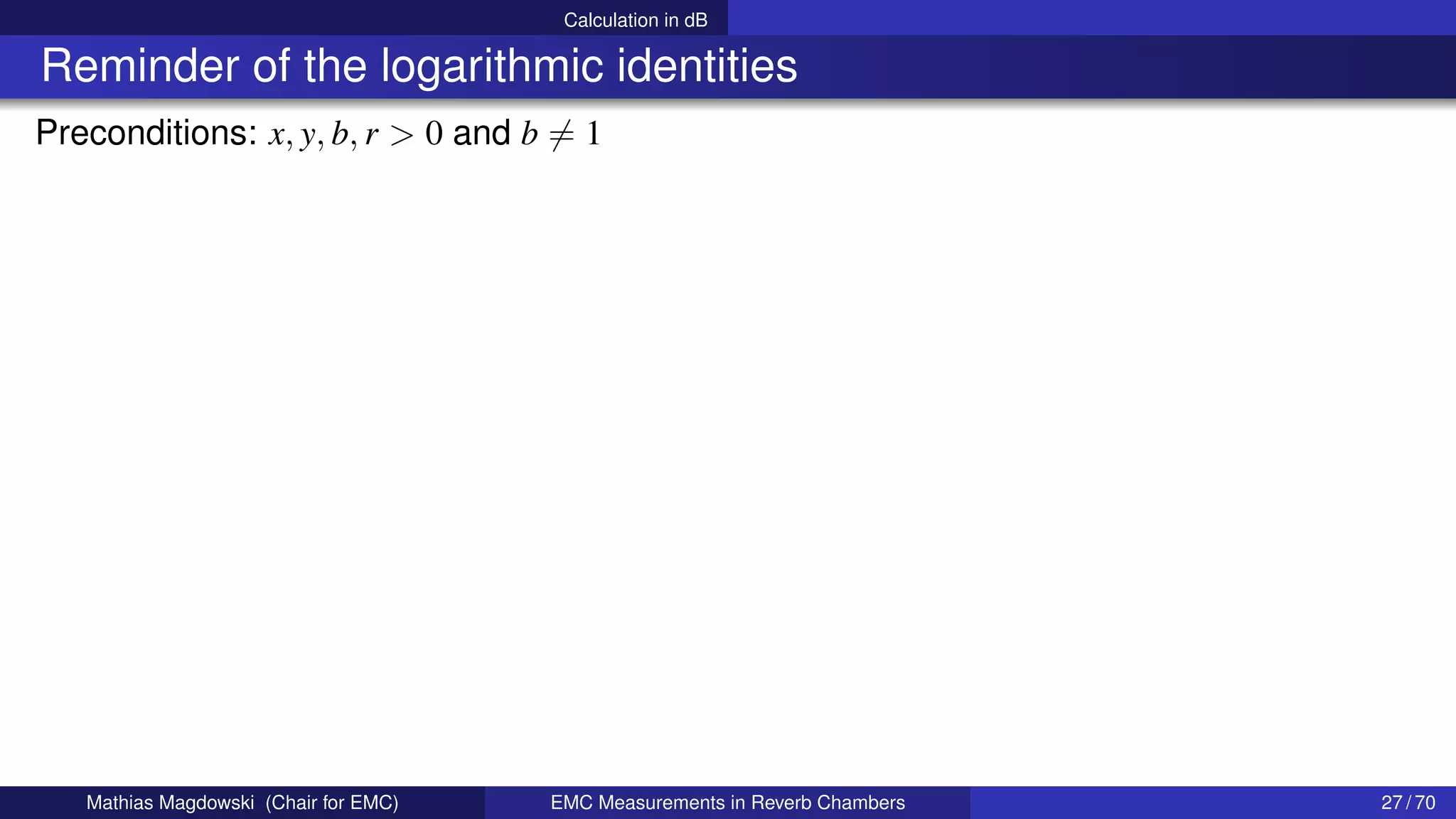 Electromagnetic Compatibility Measurements In Reverberation Chambers Ppt
