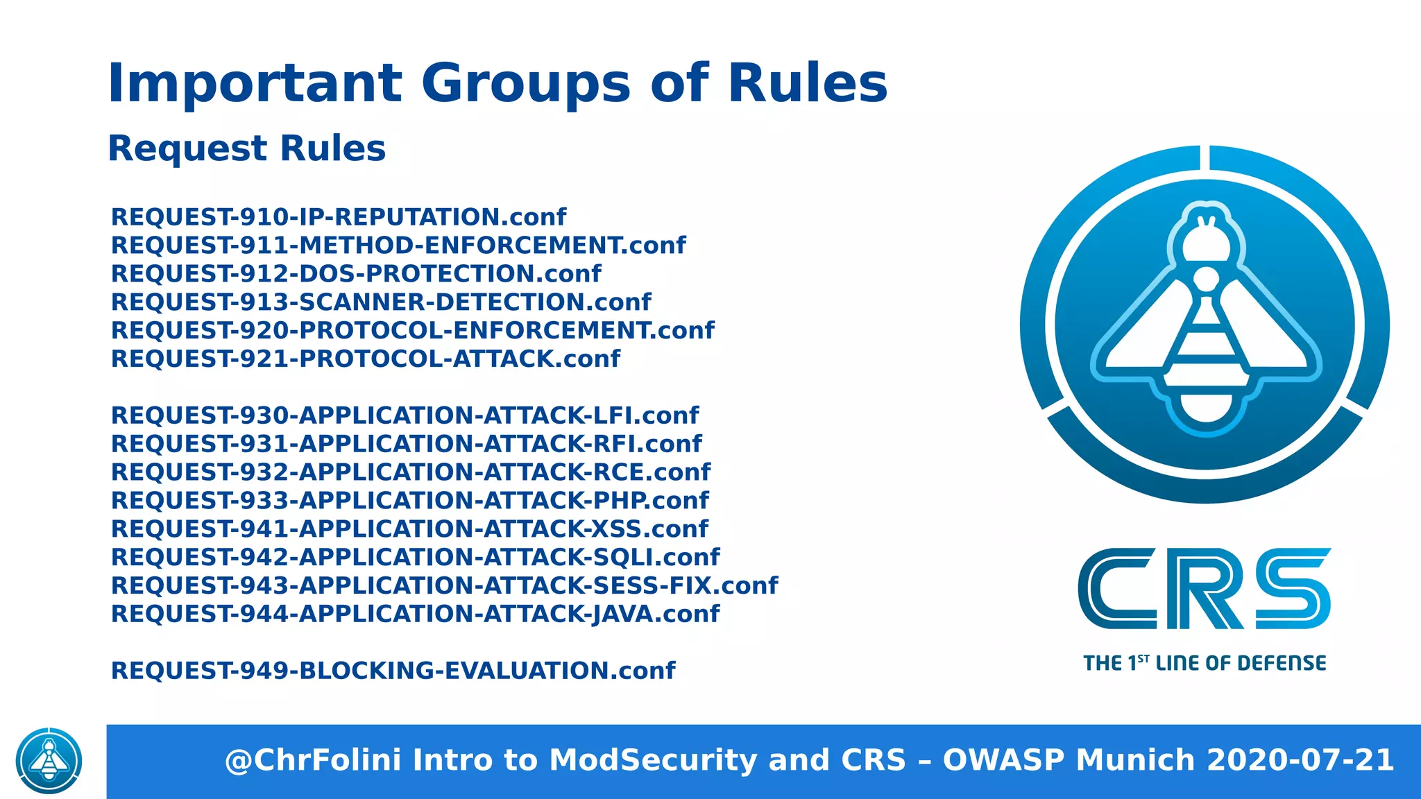 Introduction To Modsecurity And The Owasp Core Rule Set Ppt