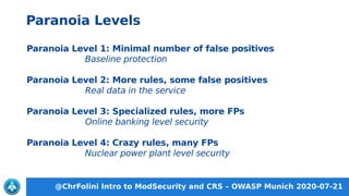 Introduction to ModSecurity and the OWASP Core Rule Set | PPT