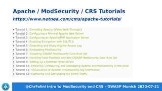 Introduction to ModSecurity and the OWASP Core Rule Set | PPT