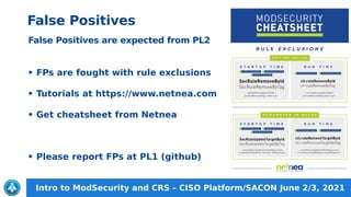 Extensive Introduction to ModSecurity and the OWASP Core Rule Set | PDF