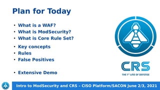 Extensive Introduction to ModSecurity and the OWASP Core Rule Set | PPT