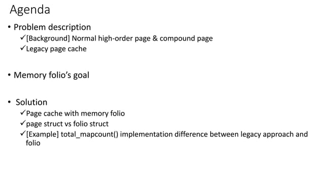 Memory Management With Page Folios Ppt