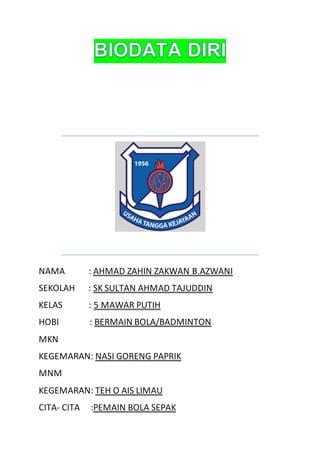 Folio bahasa melayu | DOCX