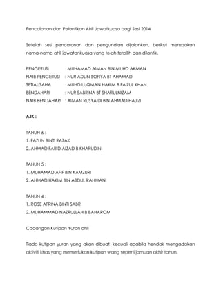 FOLIO KELAB PENCEGAHAN JENAYAH | DOC