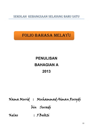 Folio bm iman | DOCX