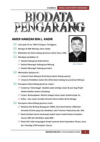 Folio Novel Kembara Amira Bahasa Melayu Tingkatan 5 | DOCX