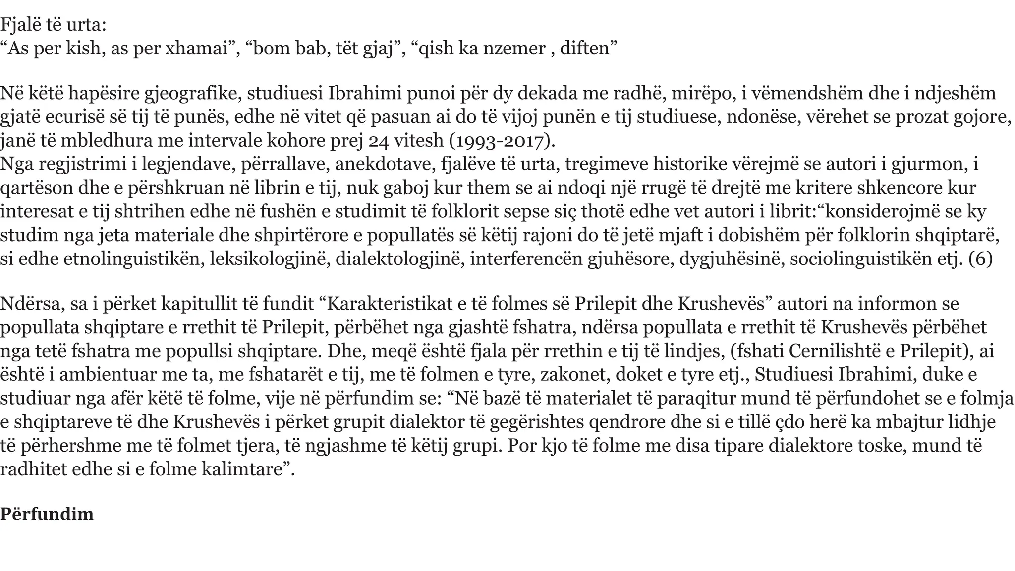 Folklori Dhe Gjuha Popullore Albania Docx