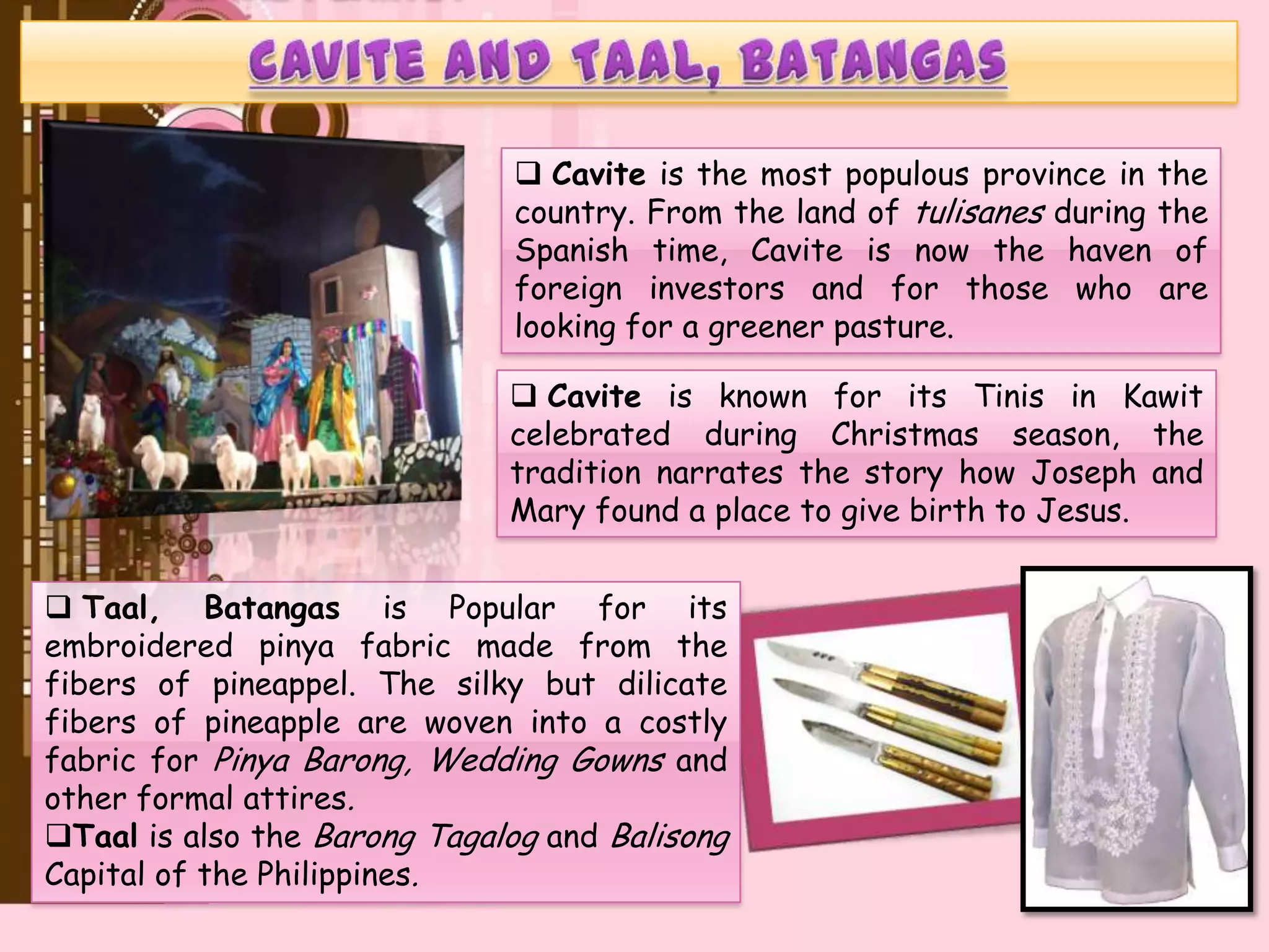 Folk Arts and Design of some provinces of luzon | PPT