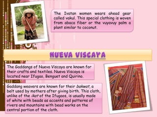 Folk Arts and Design of some provinces of luzon | PPSX