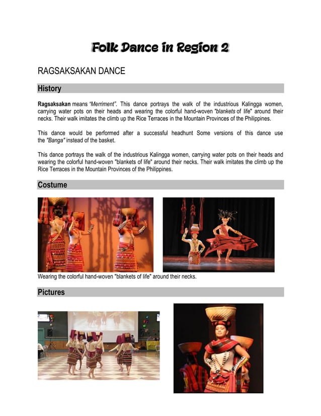 Folk dance in each region in the philippines | PDF