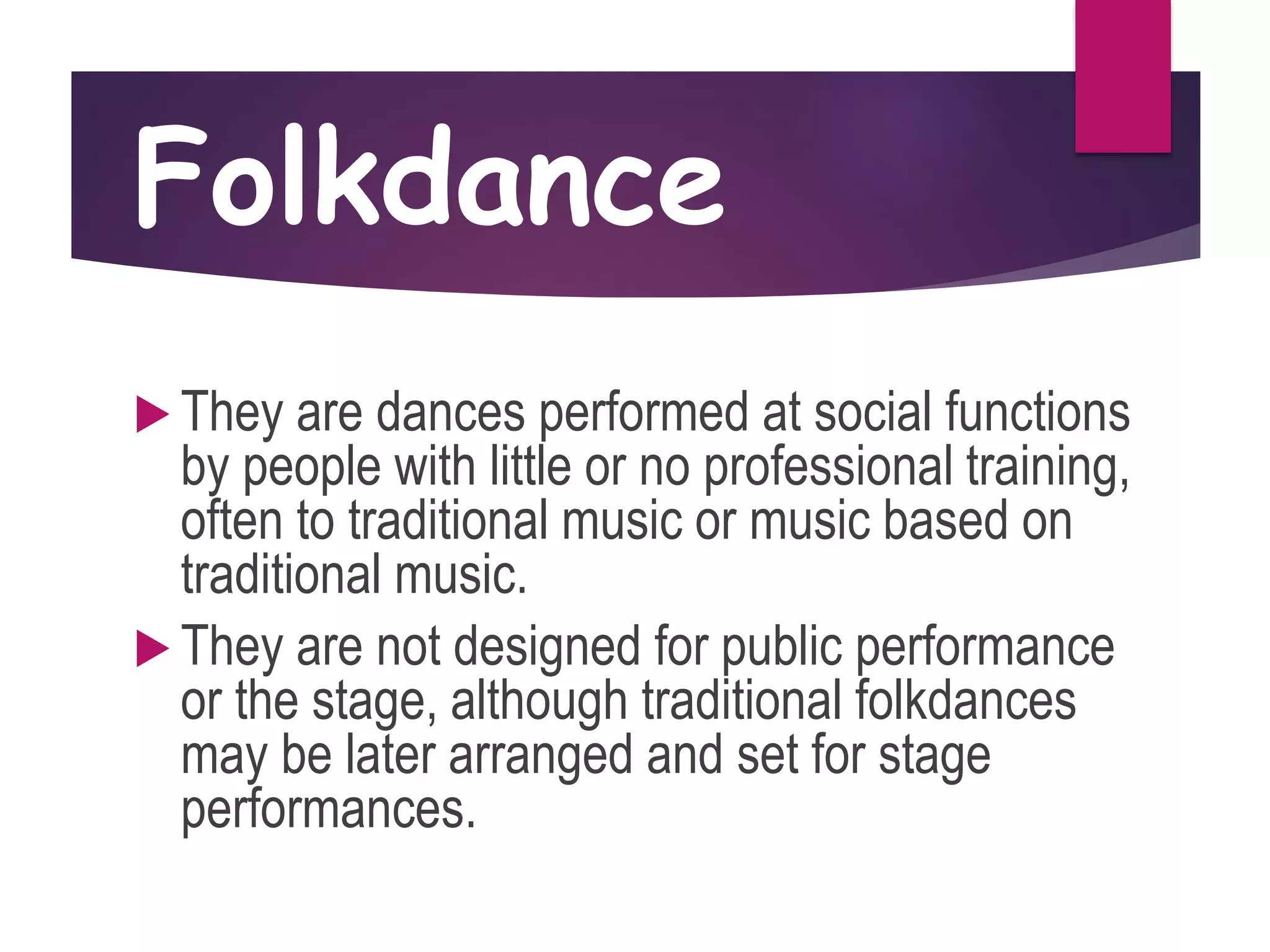 Folk dances- Grade 7 | PPTX