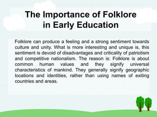 Folk education | PPTX