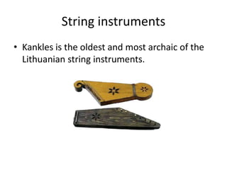 Lithuanian Folk Instruments | PPTX