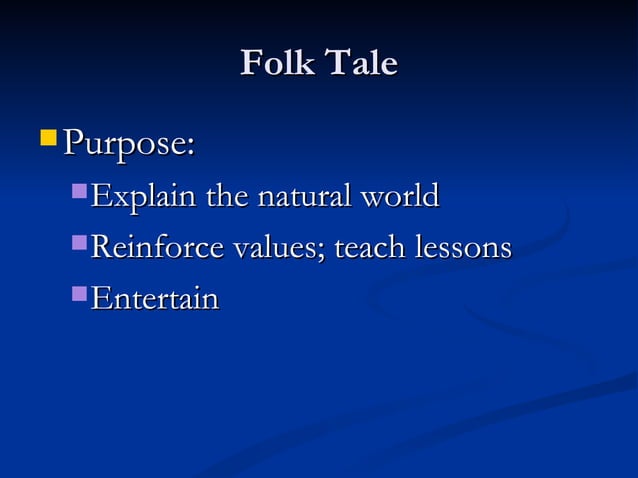 Folk literature 1 | PPT
