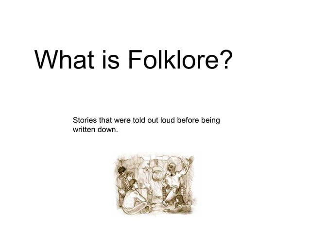 Folklore 4th Grade | PPT