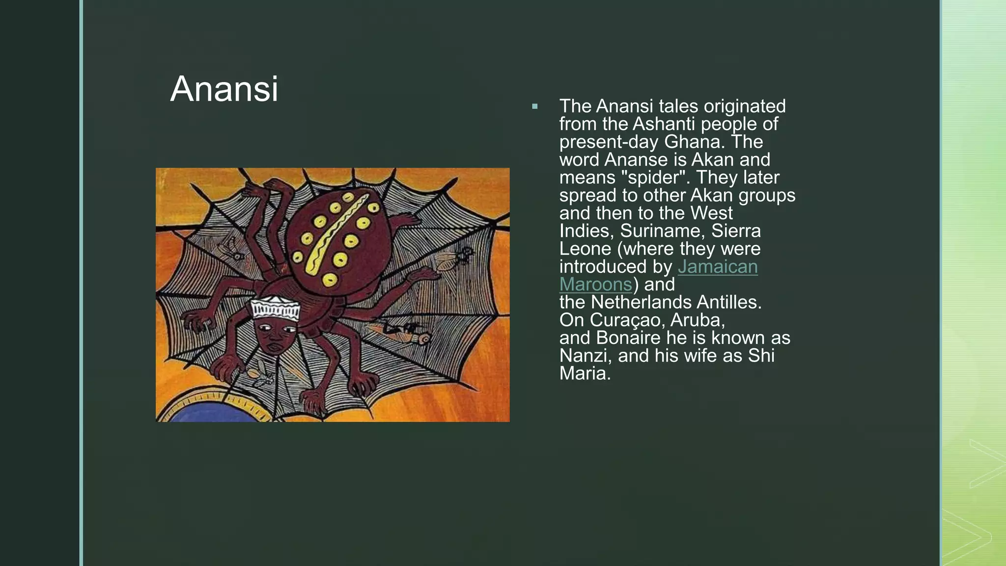 Folklore and Anansi Part 1 | PPTX